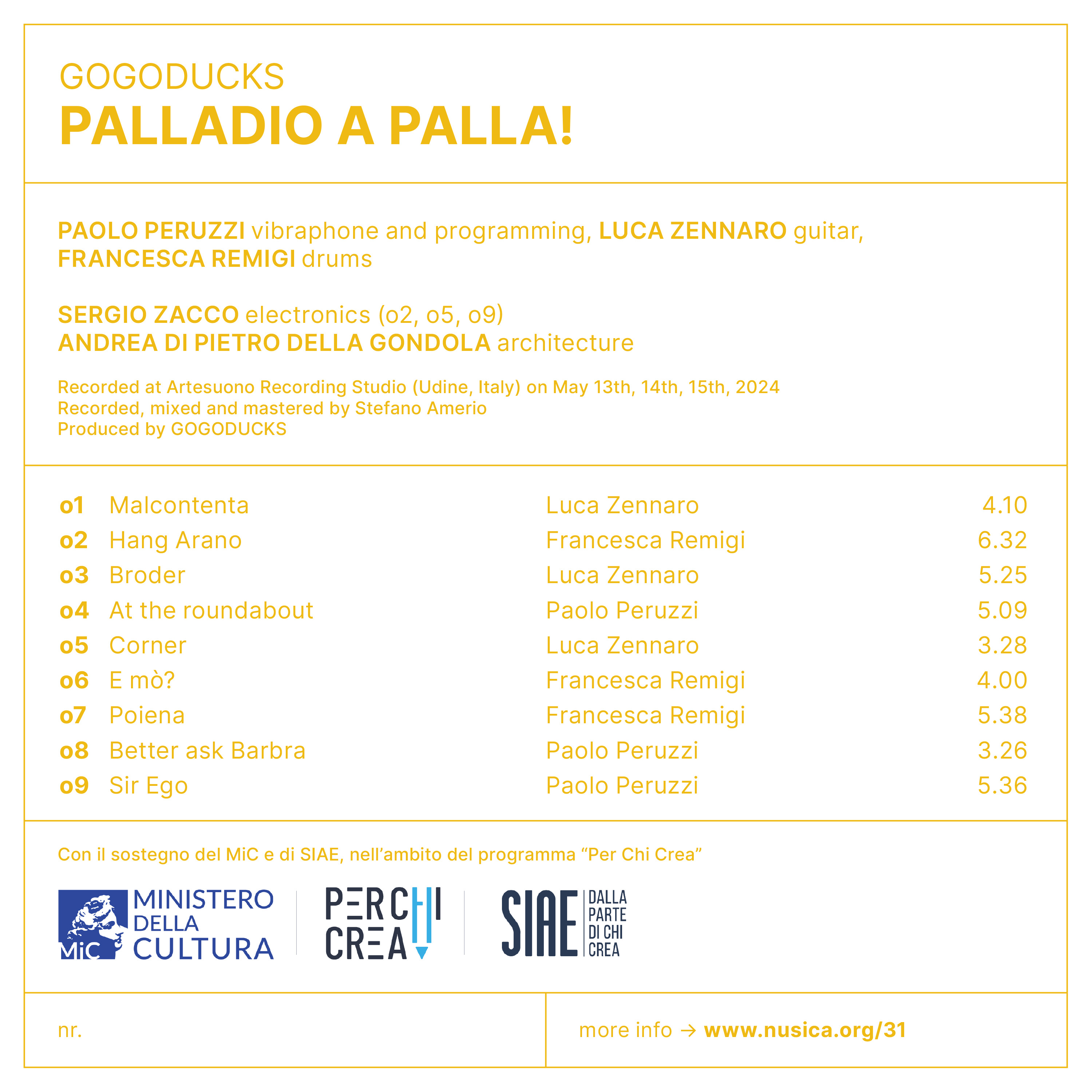 Palladio a Palla! – FRANCESCA REMIGI